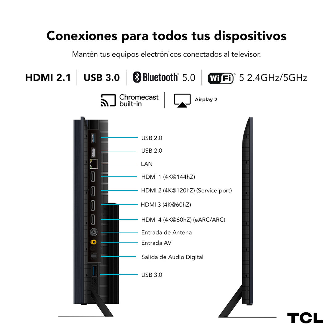 TCL 75" QLED Mini LED 4K 75C855 Smart TV — TCL.cl