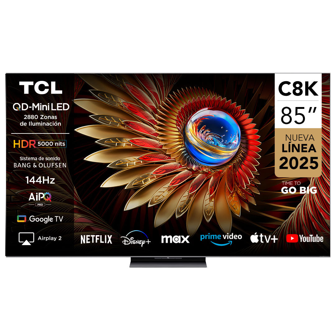 Smart TV 85" TCL 4K QLED Mini LED 85C8K — TCL.cl